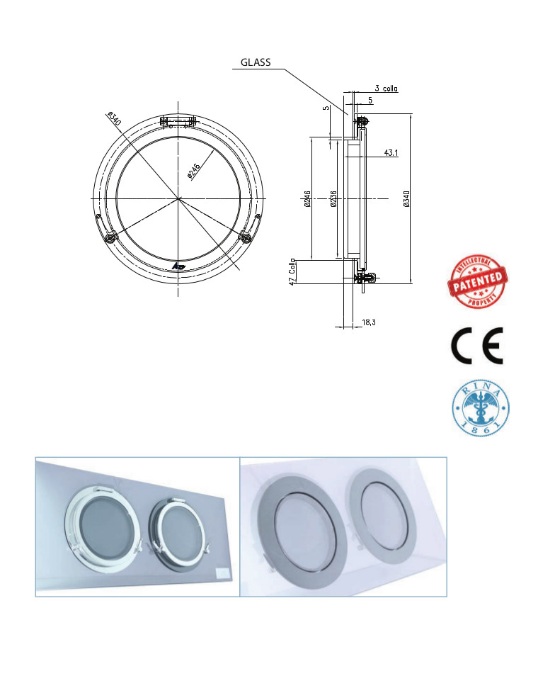 GlobalTec Solutions LLC - AM-FV-010 Portlight